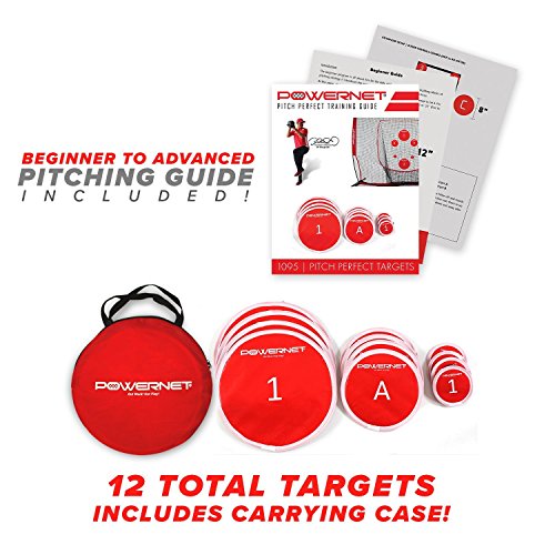 PowerNet Pitch Perfect Targets & Strikeout Bundle, Softball Baseball ...