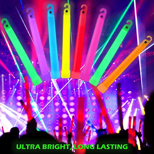AIVANT Ultra Bright Large Glow Sticks - Long Last Lighting Over 12 ...