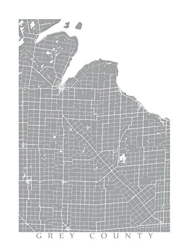Amazon.com: Grey County Map Print: Handmade