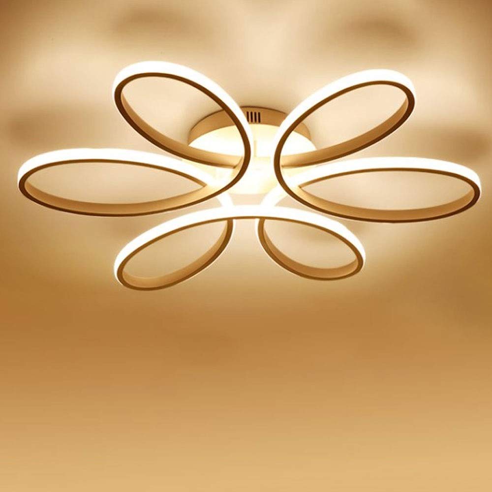 Wandun 85W Lámpara LED de techo Forma de flor creativa Plafon de Techo ...