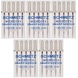 Amazon.com: 25 Schmetz Microtex Sharp Sewing Machine Needles 130/705 H ...
