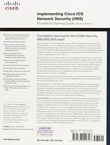 Implementing Cisco IOS Network Security (IINS 640-554) Foundation Learning Guide (2nd Edition ...