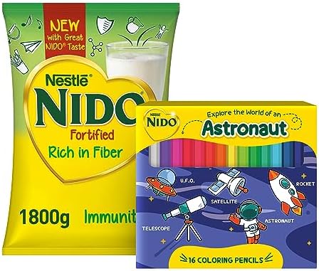 Nido Nestle Nido Fortified Milk Powder Rich in Fiber 1.8kg + Coloring ...