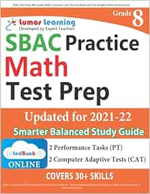 SBAC Test Prep: 8th Grade Math Common Core Practice Book and Full ...