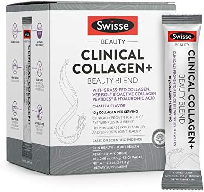 Swisse Clinical Collagen+ Beauty Blend | Grass-Fed Collagen, VERISOL ...