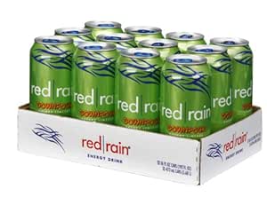 Amazon.com : Red Rain Energy Drink, Cherry Limeade, 16-Ounce Cans (Pack ...