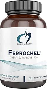 Amazon.com: Designs for Health Ferrochel Iron Chelate - 27mg Iron ...