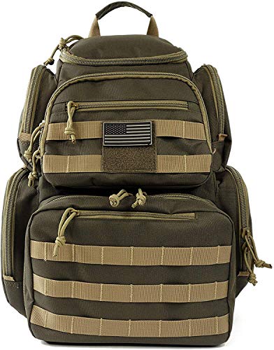 Tactical Range Backpack Military Gear Carries 5 Handguns Multi ...