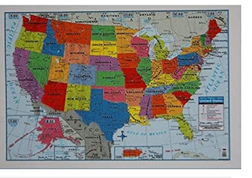 Us map with states and rivers