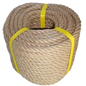 Amazon.com: Twisted Manila Rope Natural Strong Jute Rope 100 Feet 12mm ...