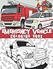 Emergency vehicle coloring book: Police cars, Firefighting trucks ...