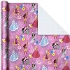 Hallmark Disney Princess Wrapping Paper with Cut Lines (Pack of 3, 60 ...