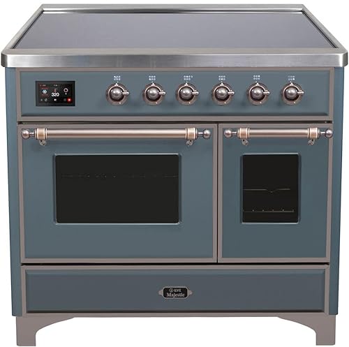 40" Majestic II Series Freestanding Electric Double Oven Range with 6 ...