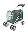 Amazon.com : Kittywalk Double Decker Pet Stroller, Green : Pet Carrier ...