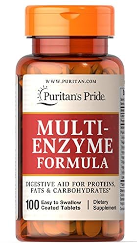 Puritan's Pride Multi Enzyme Tablets, Digestive aid for proteins, fats ...