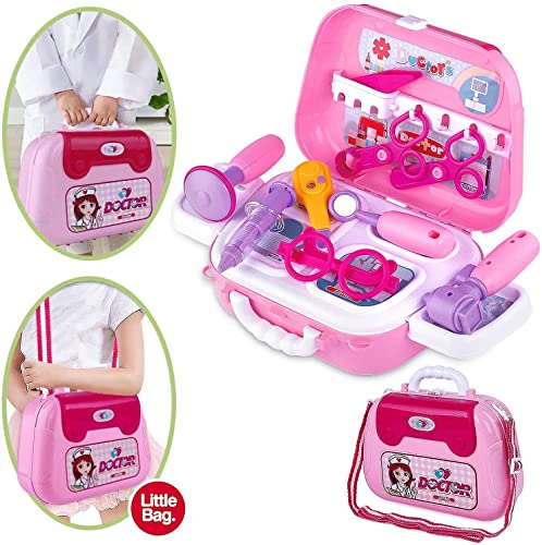 Toy Doctor Kit for Girls, Kids Doctor Set with Carry Case, Play Doctor ...