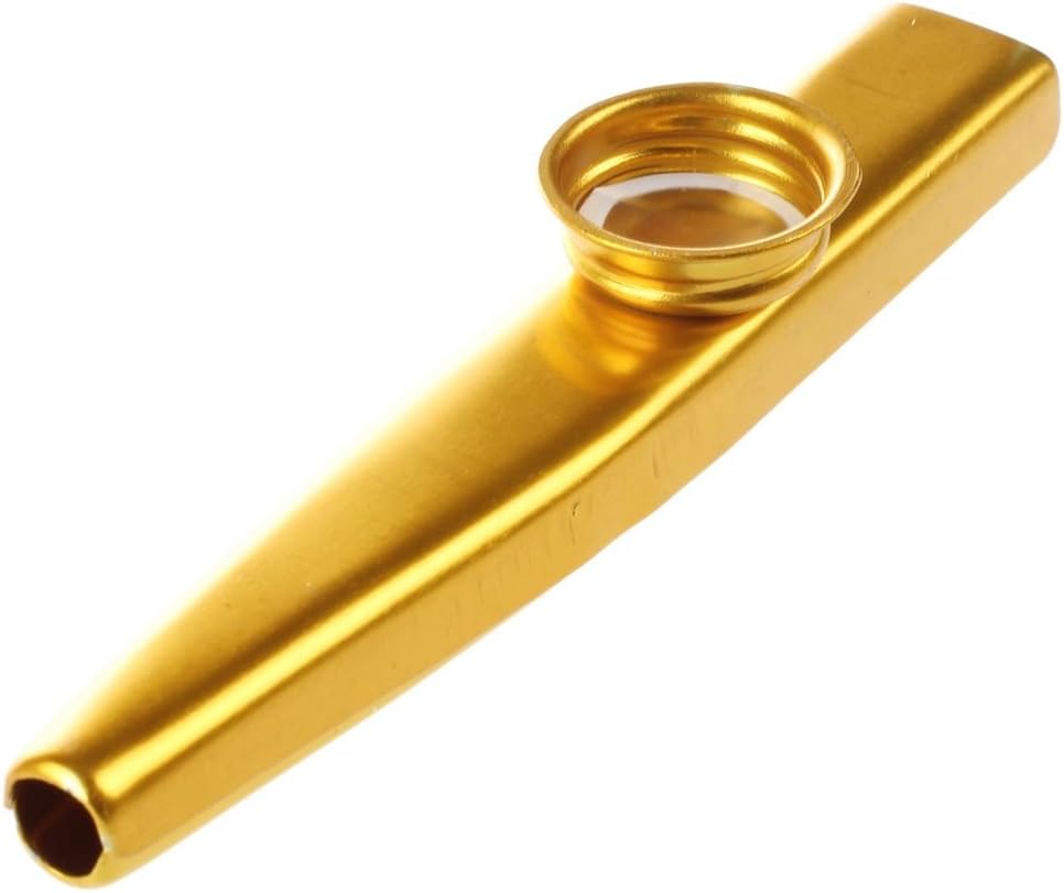 TOOGOO(R) dorato Metallo Kazoo Flute Bocca Strumento musicale Armonica ...