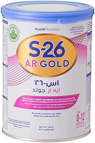 Nestle WYETH NUTRITION S26 AR GOLD, Premium Starter, Anti regurgitation infant formula for ...