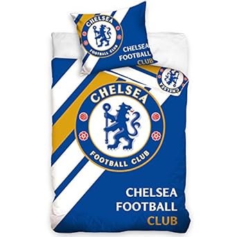 Official Chelsea FC Single Duvet Cover Set With Pillowcase (Reversible ...
