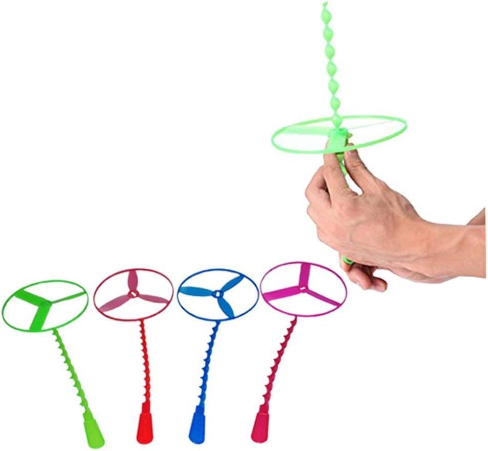 EQLEF Twisty Pull String Flying Saucers Spinning Flying Disc ...