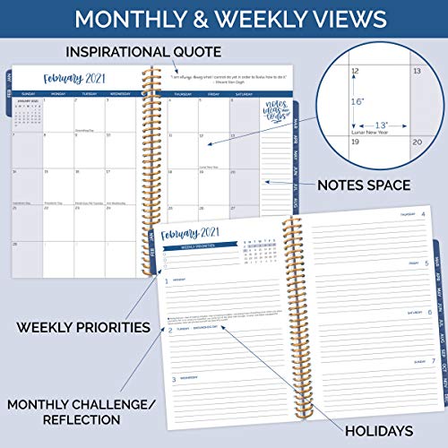 bloom daily planners 2021 Calendar Year Day Planner (January 2021 ...