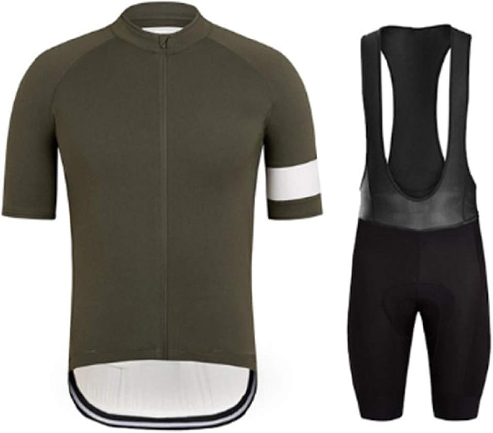 GEFANENR Herren Fahrradbekleidung,Herren Professionelle Green Bib ...