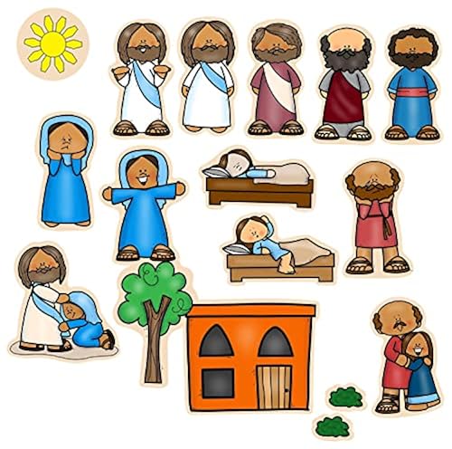 Jesus Heals A Sick Woman & Raises Jairus' Daughter Felt Figures for ...