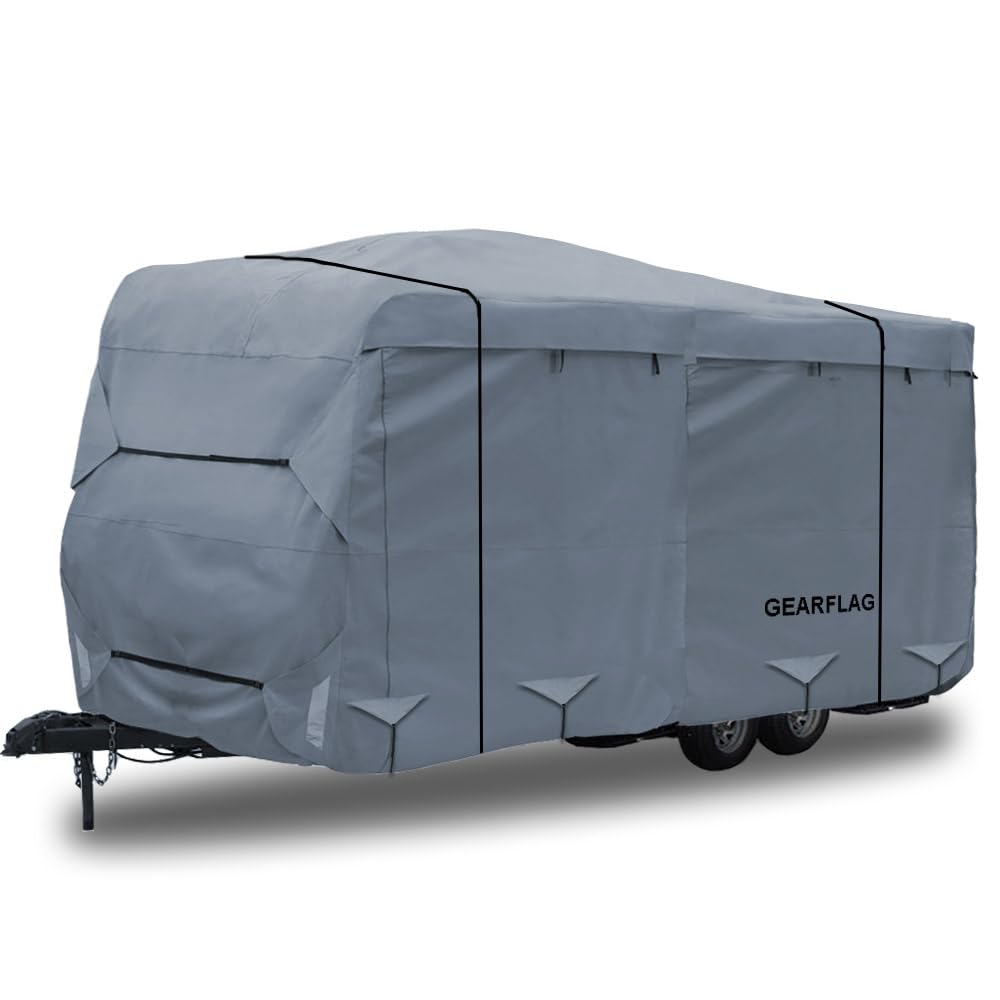 GEARFLAG Travel Trailer Cover Camper Cover Multi-Layers with Reinforced ...