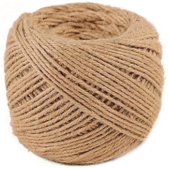 Amazon.com : Jute Twine 656 Feet 3Ply Natural Arts Crafts Jute Rope ...