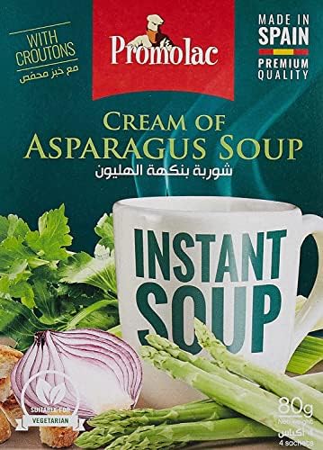 Promolac Cream Of Asparagus Instant Cup Soup, 20 gm, Pack Of 4 price in ...