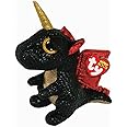 Amazon.com: TY T36321 GRINDAL Dragon W/Horn-Beanie BOOS, Multicolored ...