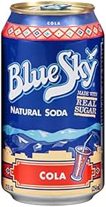 Amazon.com : Blue Sky Natural Soda (Cola, 12-Ounce Cans, Pack of 24 ...