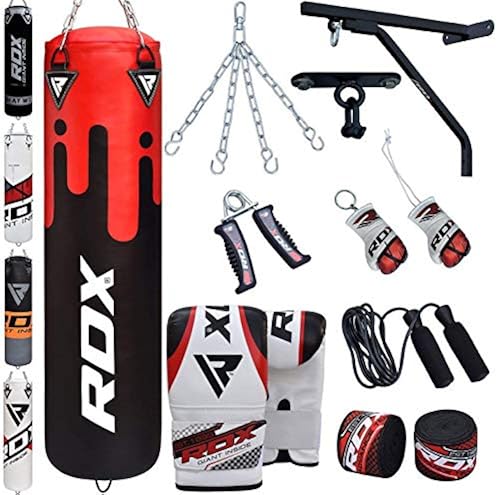 RDX Punch Bag for Boxing Training | Filled Heavy Bag Set with Punching ...