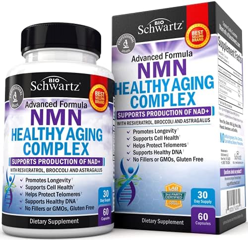 NMN Supplement for Heart Support & Healthy Aging with Resveratrol ...