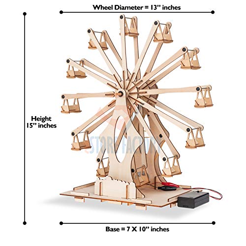 Wooden Ferris Wheel - STEM Projects for Kids Ages 8-12 -16 Engineering ...