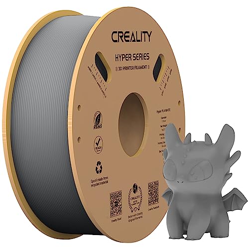 Creality PLA 3D Printing Filament,Hyper PLA Grey for High Speed Printer ...