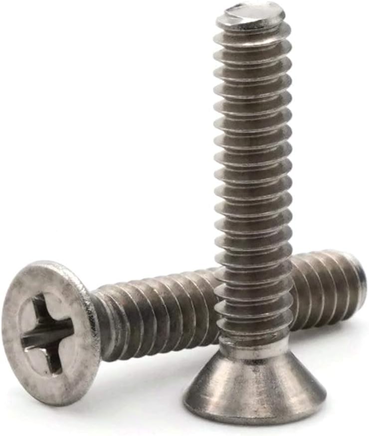Phillips Flat Head Machine Screw 316 Stainless Steel - #6-32 x 1" Qty ...