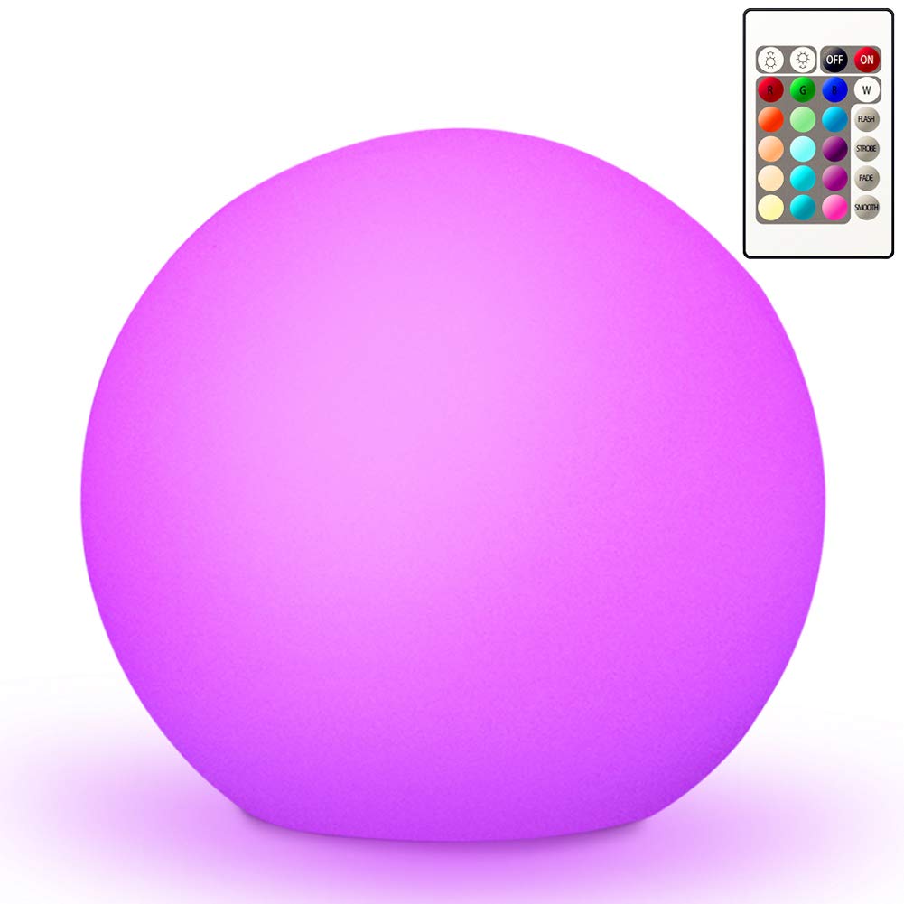 Mr.Go 10" Ultra-fun Waterproof RGB Color-changing LED Ball Light Orb ...