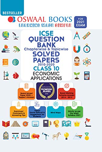 Oswaal ICSE Question Bank Class 10 Economic Applications Book 