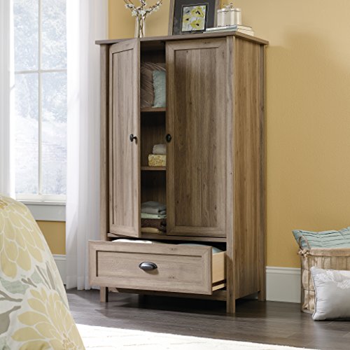 Sauder 419458 Armoire, Wardrobe, Furniture County Line, Salt Oak