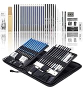 Amazon.com : H & B Drawing Pencils Set, 40-Piece Sketch Pencils and Drawing Kit Complete Artist ...