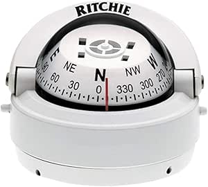 Amazon.com : Compass, Surface Mount, 2.75" Dial, Wht. : Boat Compasses ...