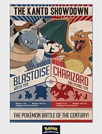 Pokemon (Kanto Showdown) 30cm x 40cm Poster Art Print: Amazon.ca: Home ...