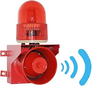 YJINGRUI - Sistema de alarma de sonido y luz industrial con sirena ...