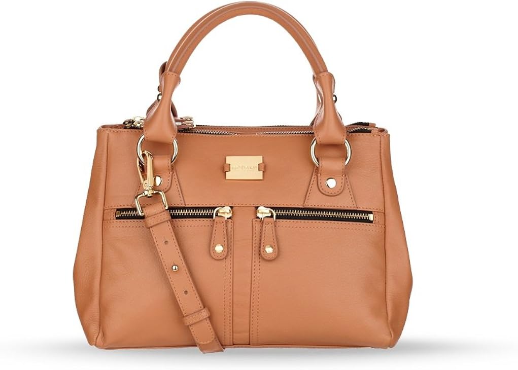 Womens Modalu Pippa Leather Small Grab Handbag Camel: Amazon.co.uk ...