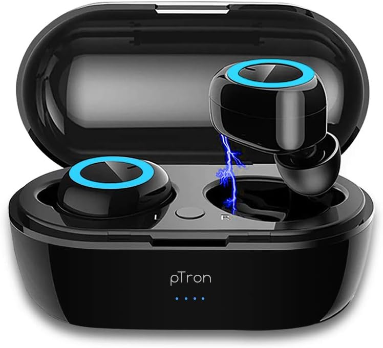pTron Bassbuds in-Ear True Wireless Bluetooth Headphones (TWS) with Mic ...