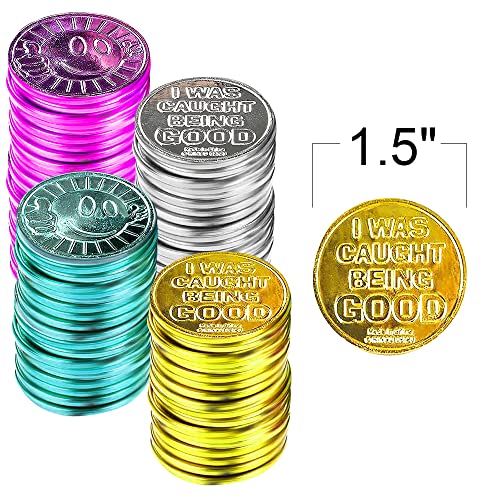 ArtCreativity Colorful Coin Collection - Pack of 144 – ‘I was Caught ...