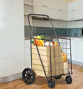 Amazon.com : Premium Extra Large Heavy Duty Folding Shopping Grocery ...