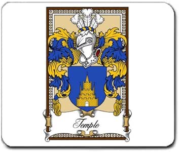 Amazon.com : Temple Family Crest Coat of Arms Mouse Pad : Office Products