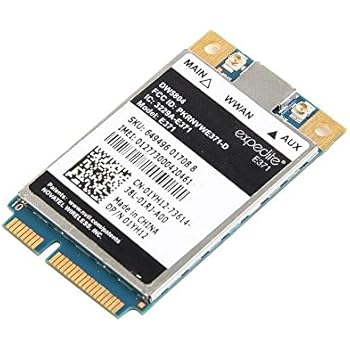 Amazon.com: Dell Wireless DW5804/E371 4G (LTE-3G) PCI-E WWAN Card for ...